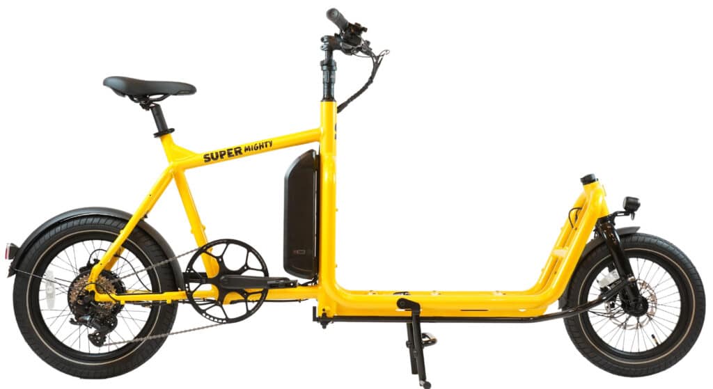 Super Bicycles Super Mighty kompakt el-ladcykel - Gul - HN Maskiner